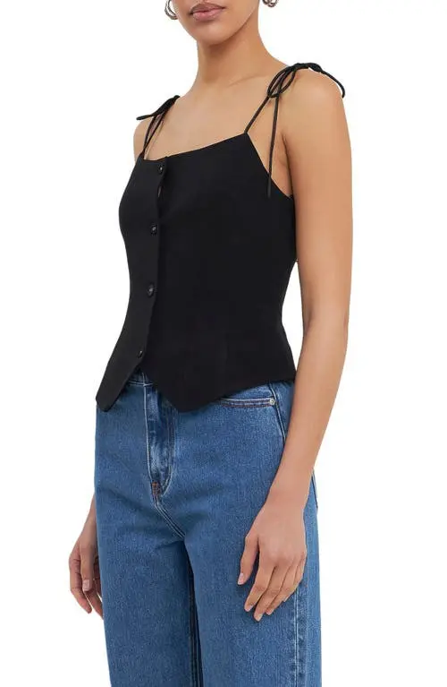 GREY LAB Shoulder Tie Vest