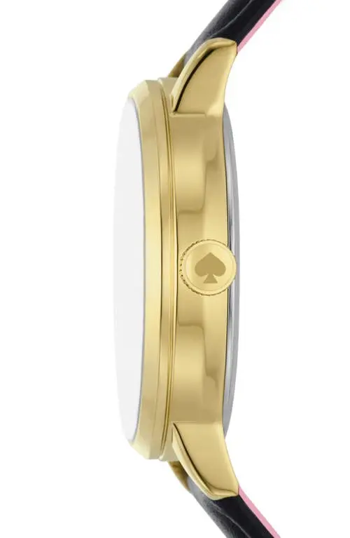 Kate Spade New York Metro Poodle Leather Strap Watch