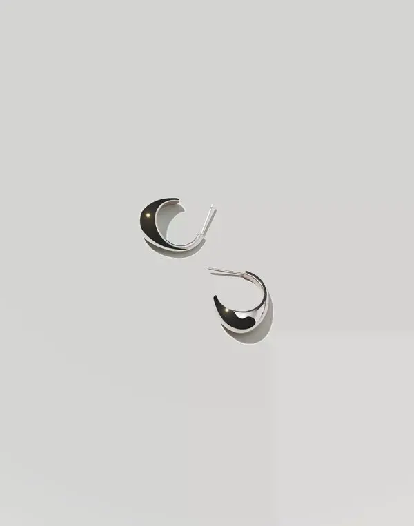 Madewell Maslo Jewelry Inez Hoop Earrings - Silver