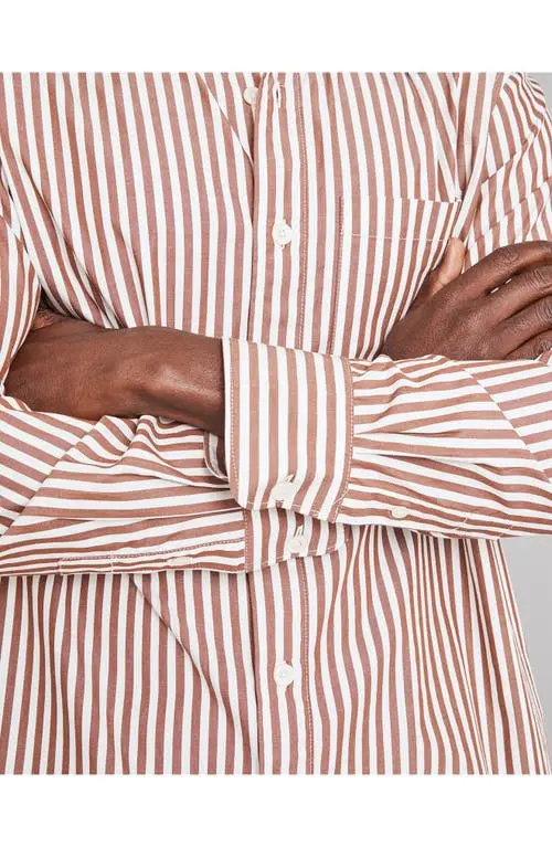 Madewell Big Easy Stripe Long Sleeve Cotton Button-up Shirt