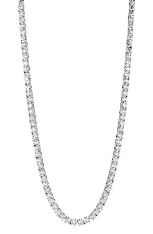 Nadri Cubic Zirconia Tennis Necklace - Rhodium