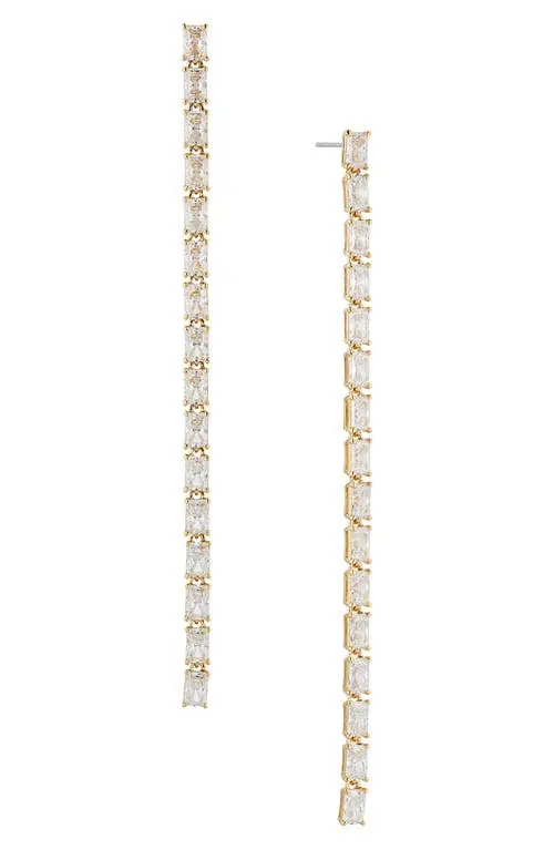 Nadri A La Carte Extra Long Linear Earrings - Gold