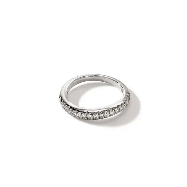 John Hardy Surf Ring With Diamonds - Sterling Silver