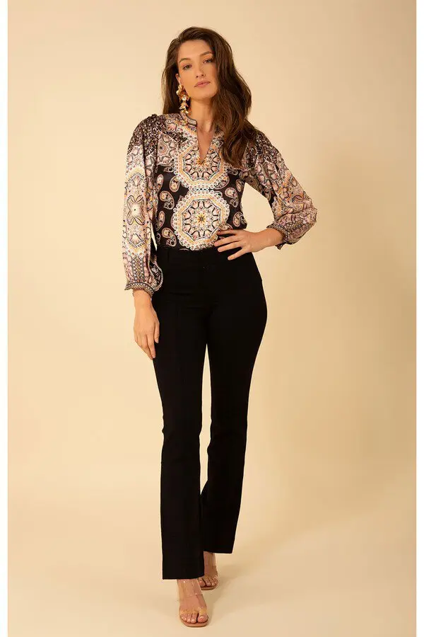 Hale Bob Raissa Ponte Pants - Black