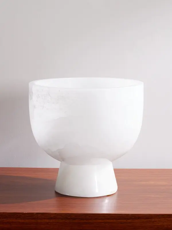 SOHO HOME Florenza Alabaster Champagne Bowl - White