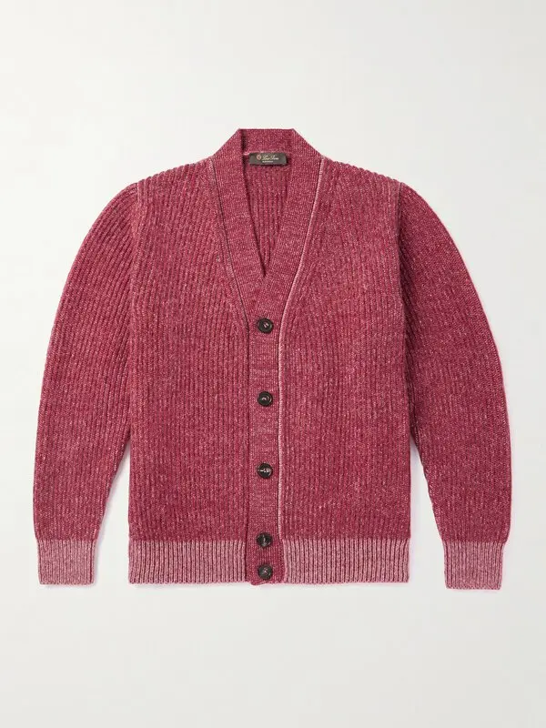 Loro Piana Sey Ribbed Cashmere And Silk-blend Cardigan