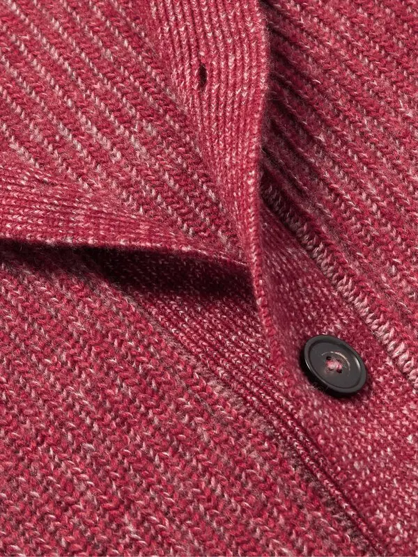 Loro Piana Sey Ribbed Cashmere And Silk-blend Cardigan