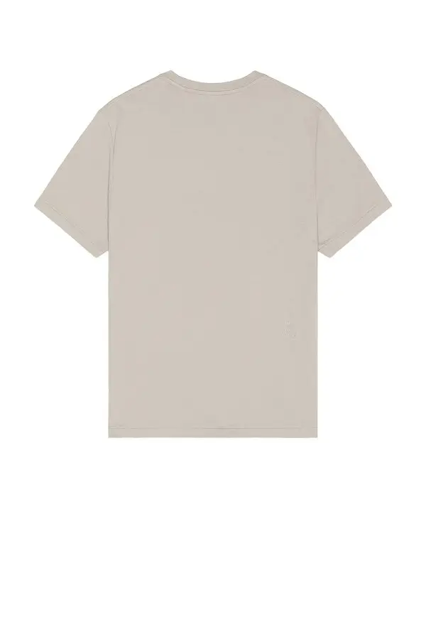 FRAME Duo Fold Tee In Black - Cloud Grey