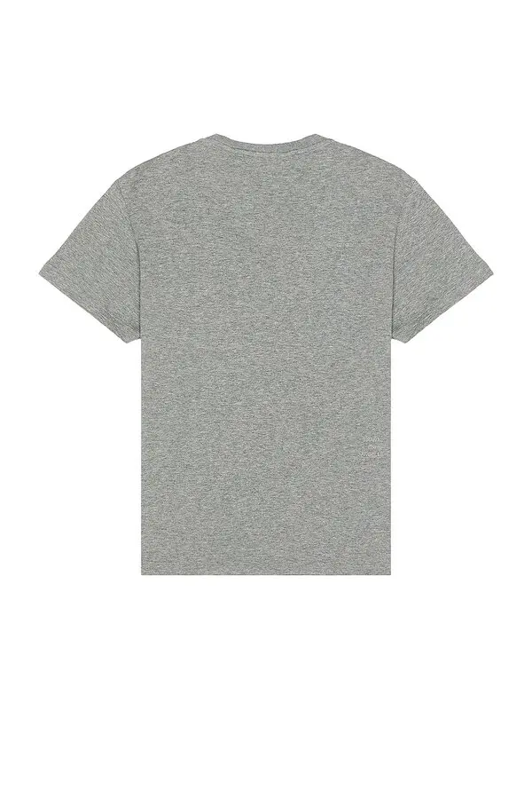 FRAME Duo Fold Tee In Grey - Heather Grey