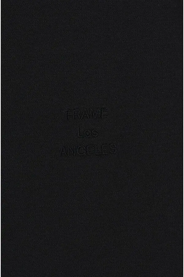FRAME Duo Fold Tee In Black - Noir
