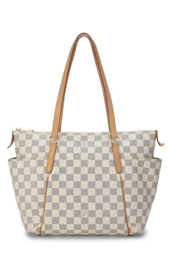 LOUIS VUITTON Damier Azur Totally Nm Tote Bag - Brown
