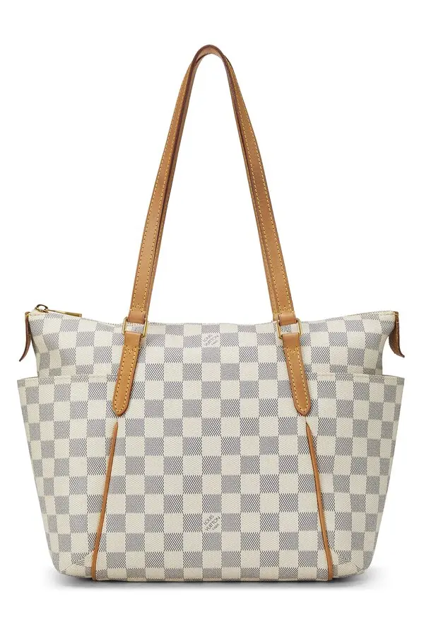 LOUIS VUITTON Damier Azur Totally Nm - White