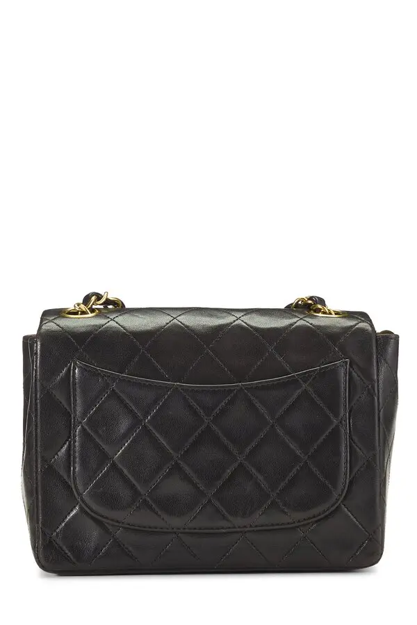 Chanel Quilted Lambskin Half Flap - Black