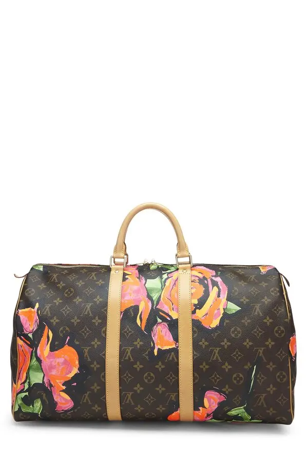 LOUIS VUITTON Stephen Sprouse Monogram Roses Keepall 50 - Brown