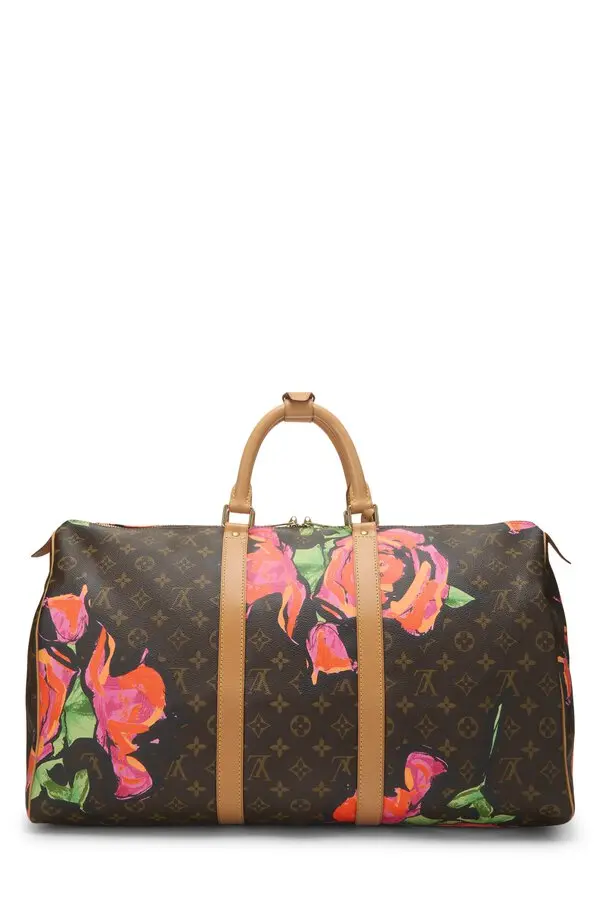 LOUIS VUITTON Stephen Sprouse Monogram Roses Keepall 50 - Brown