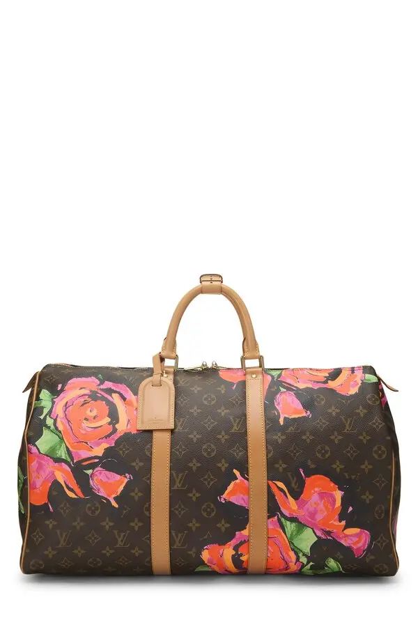 LOUIS VUITTON Stephen Sprouse Monogram Roses Keepall 50 - Brown