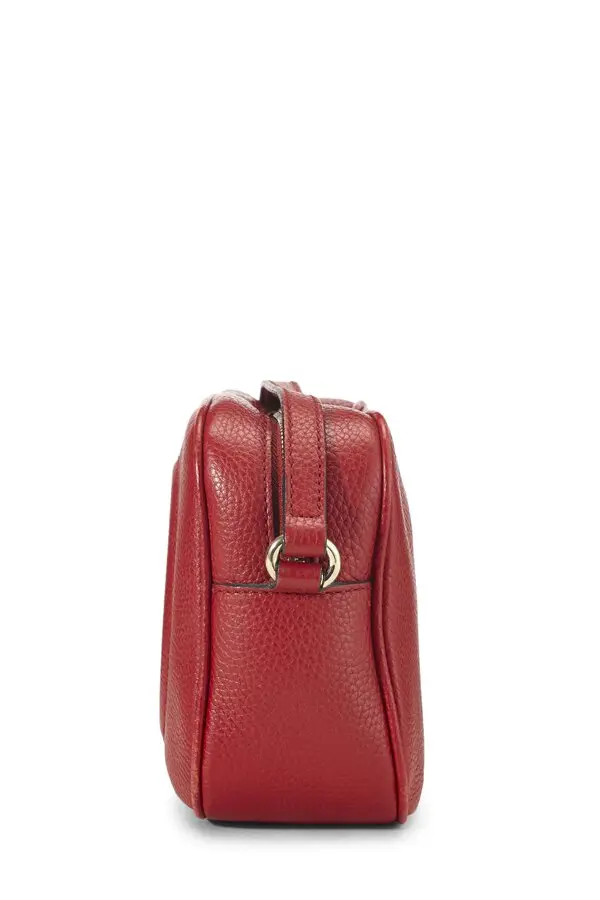 Gucci Grained Leather Soho Disco Bag - Red
