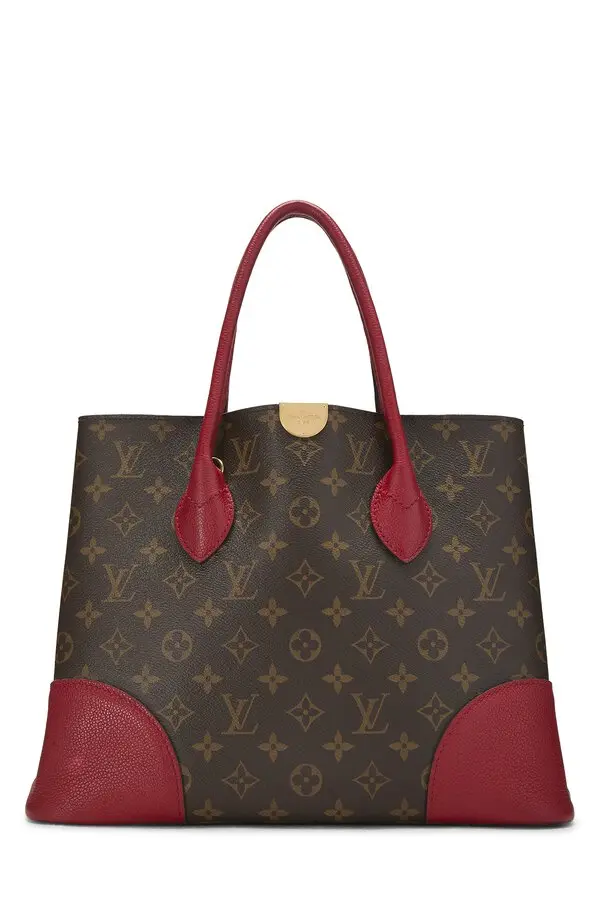LOUIS VUITTON Monogram Canvas Flandrin Tote - Red