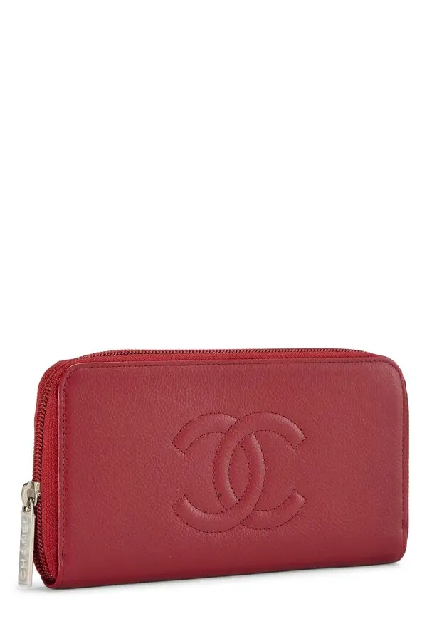 Chanel Caviar Zip Around Wallet