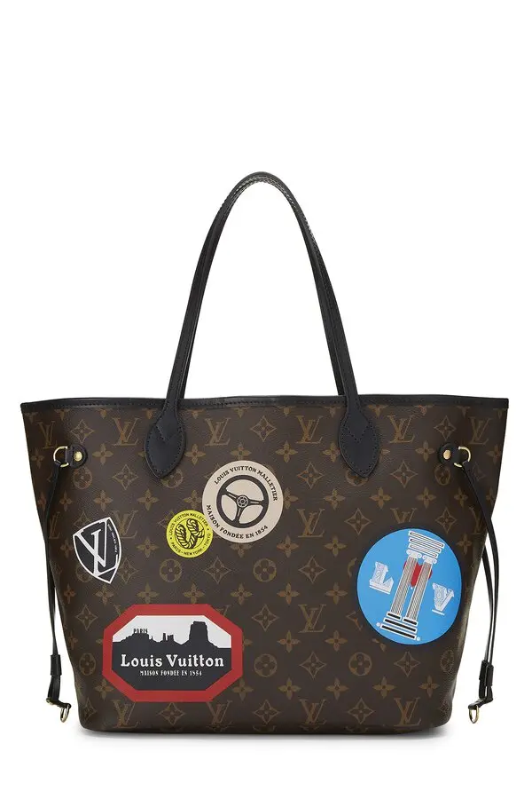 LOUIS VUITTON Monogram World Tour Neverfull - Brown