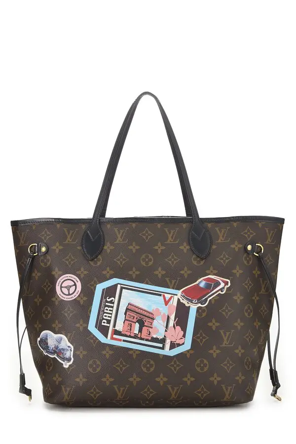 LOUIS VUITTON Monogram World Tour Neverfull - Brown