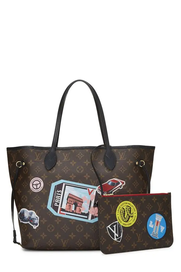 LOUIS VUITTON Monogram World Tour Neverfull - Brown