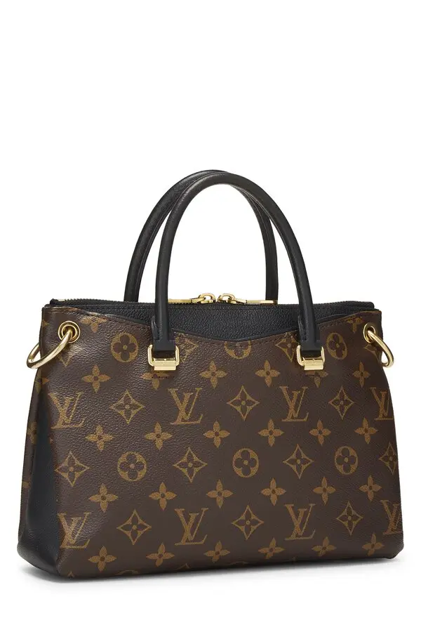 LOUIS VUITTON Pallas Nm Monogram Canvas Bag - Black