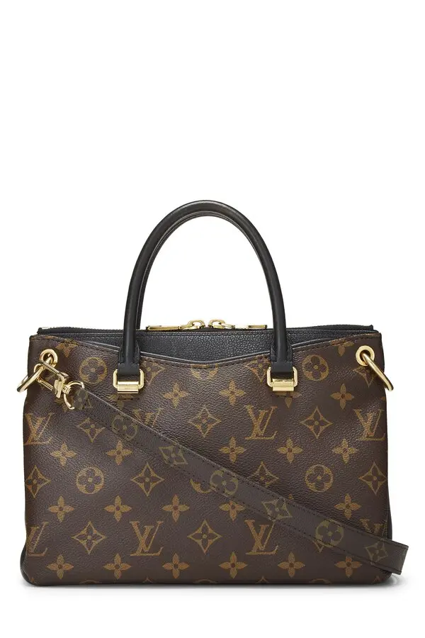 LOUIS VUITTON Pallas Nm Monogram Canvas Bag - Black