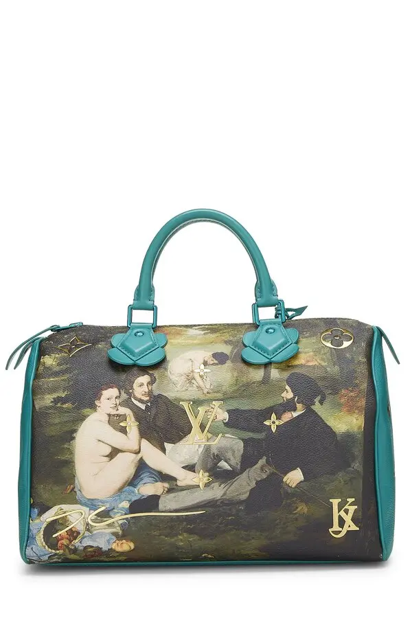LOUIS VUITTON Jeff Koons X Manet Masters Speedy 30