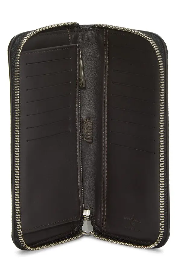 LOUIS VUITTON Damier Geant Zippy - Black