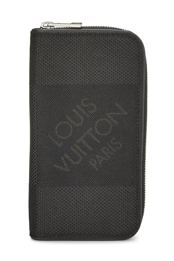 LOUIS VUITTON Damier Geant Zippy - Black