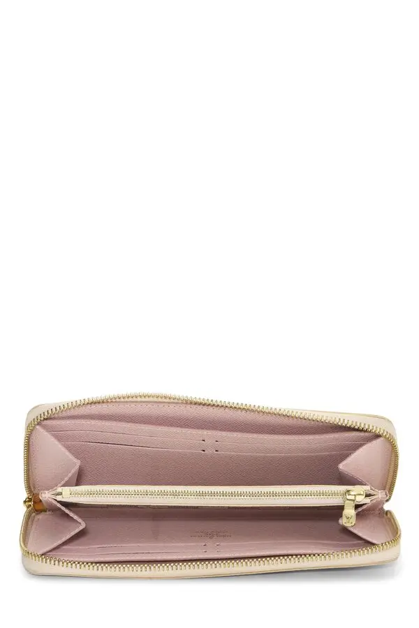 LOUIS VUITTON Damier Azur Clemence Wallet - Pink