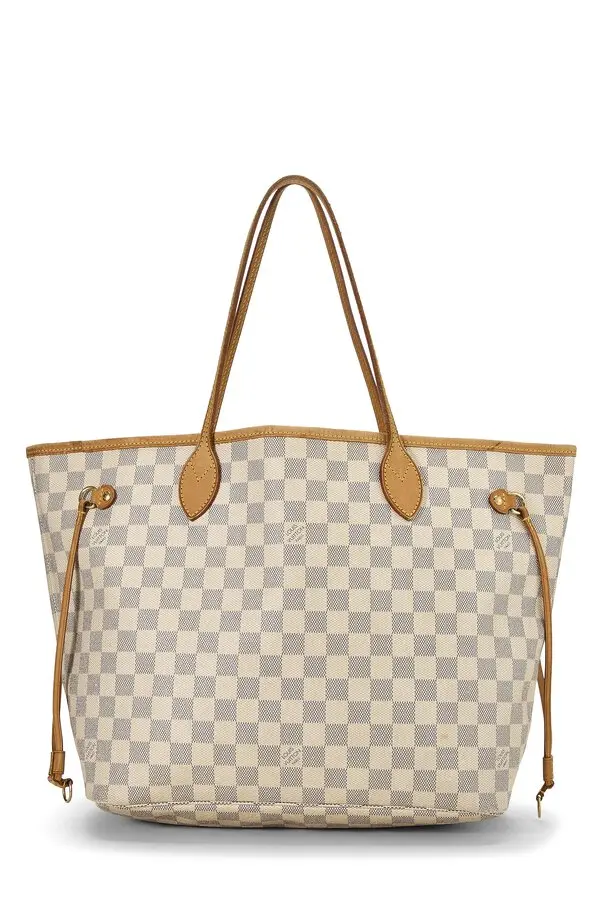LOUIS VUITTON Damier Azur Tote - White