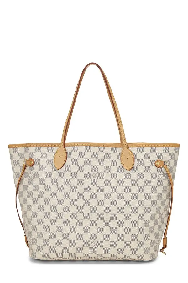 LOUIS VUITTON Damier Azur Tote - White