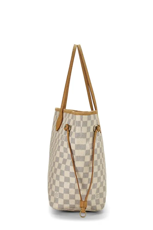 LOUIS VUITTON Damier Azur Tote - White