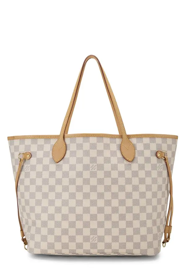 LOUIS VUITTON Damier Azur Tote - White