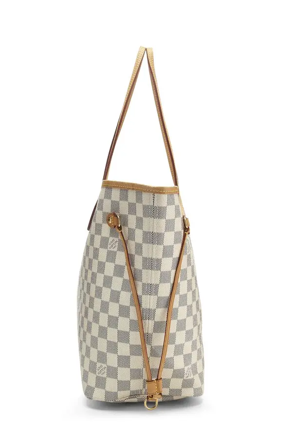 LOUIS VUITTON Damier Azur Tote - White