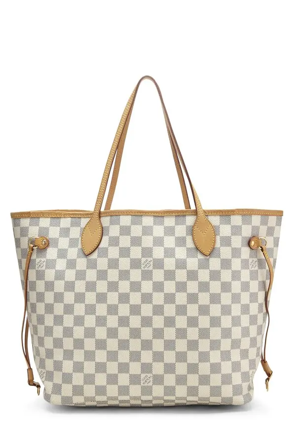 LOUIS VUITTON Damier Azur Tote - White
