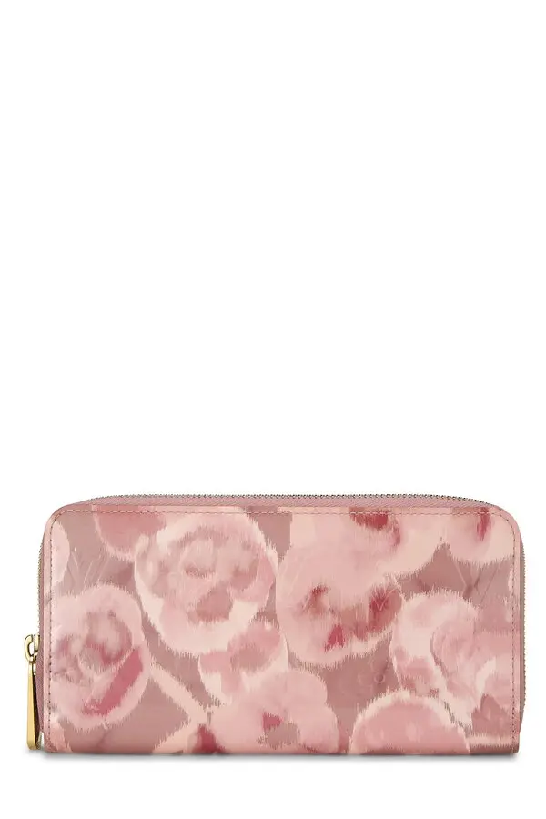 LOUIS VUITTON Monogram Vernis Ikat Flower Zippy Continental - Pink