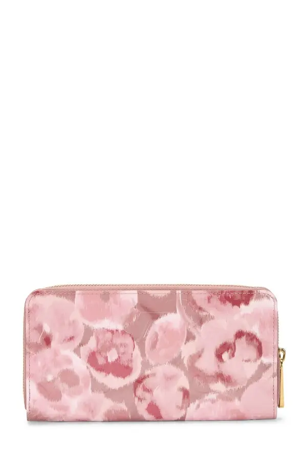 LOUIS VUITTON Monogram Vernis Ikat Flower Zippy Continental