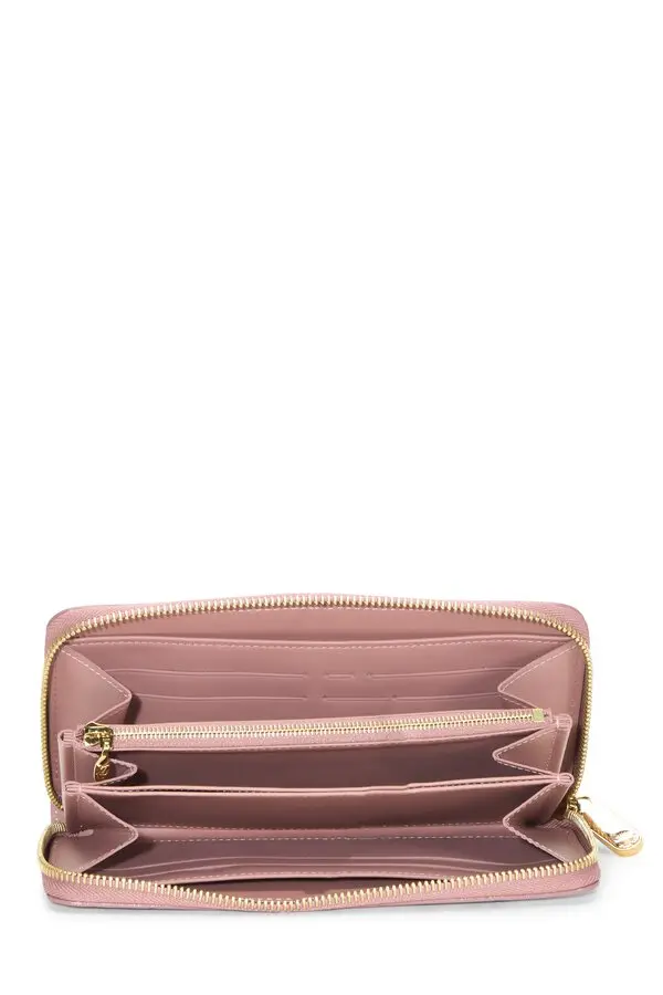 LOUIS VUITTON Monogram Vernis Ikat Flower Zippy Continental
