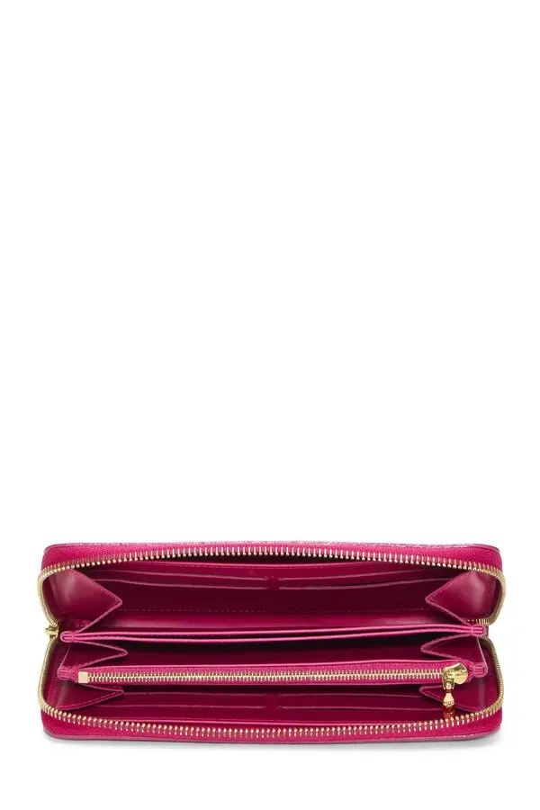 LOUIS VUITTON Monogram Vernis Ikat Flower Zippy Continental