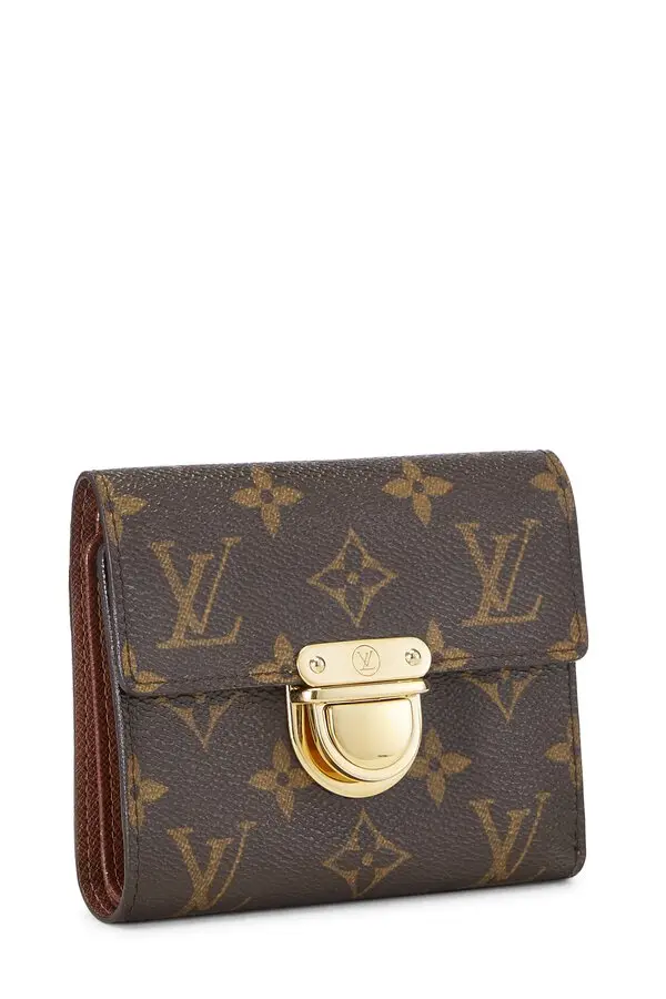 LOUIS VUITTON Monogram Canvas Koala Wallet - Brown