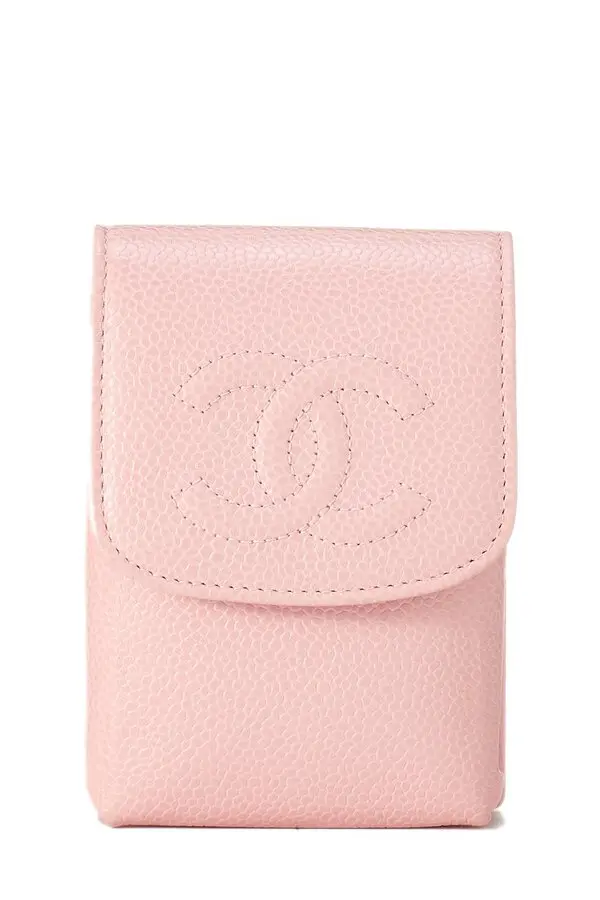 Chanel Caviar 'cc' Cigarette Case - Pink
