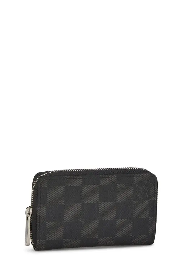 LOUIS VUITTON Damier Graphite Zippy Coin Purse - Black