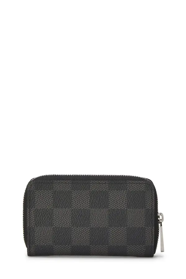 LOUIS VUITTON Damier Graphite Zippy Coin Purse - Black