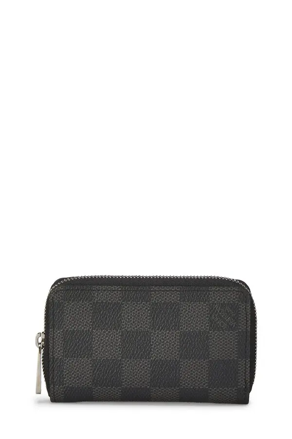 LOUIS VUITTON Damier Graphite Zippy Coin Purse - Black