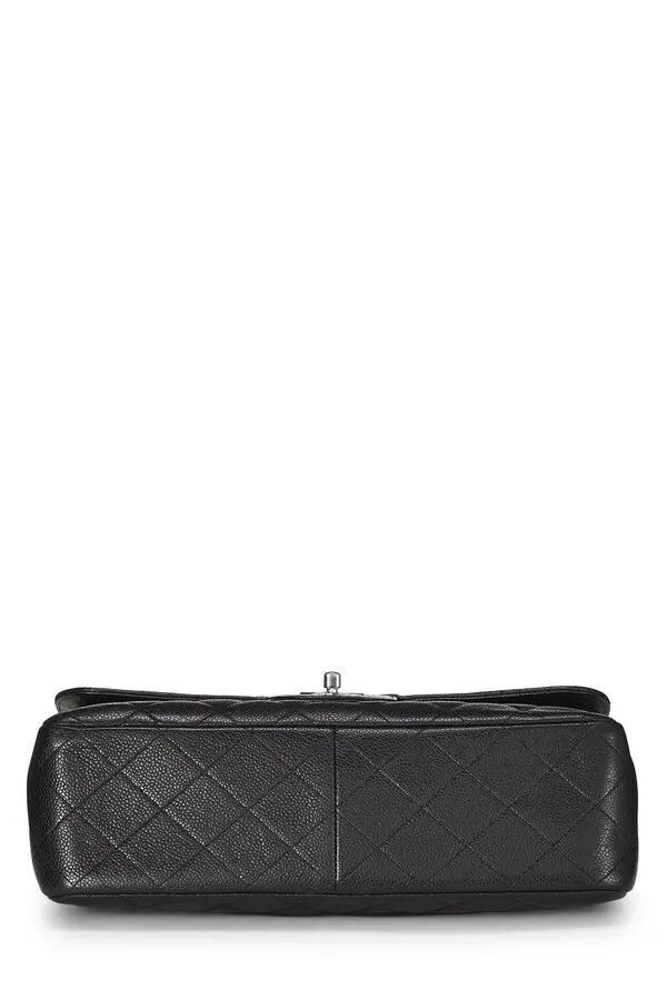 Chanel Quilted Caviar Classic Double Flap Shoulder Bag