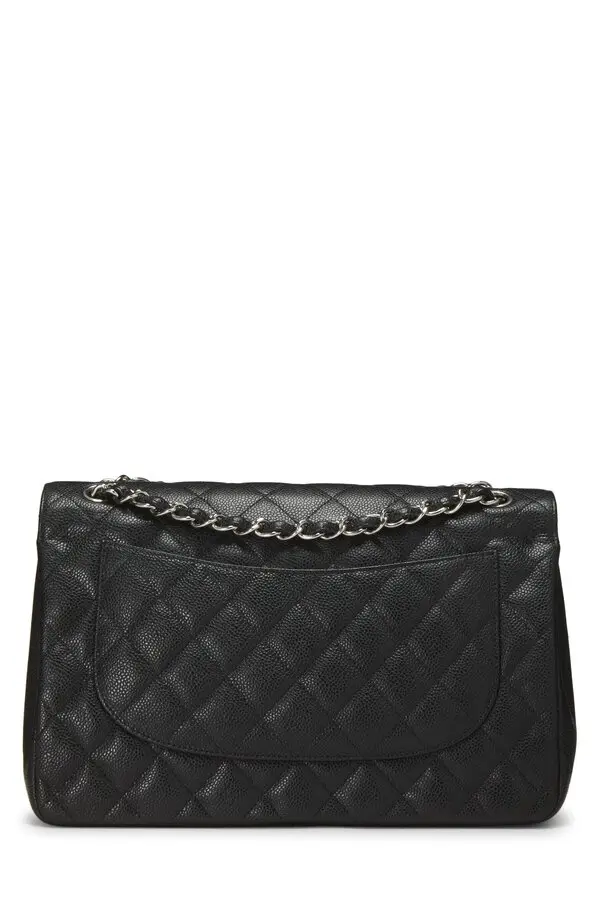 Chanel Quilted Caviar Classic Double Flap Shoulder Bag