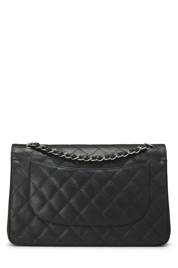 Chanel Quilted Caviar Classic Double Flap Shoulder Bag
